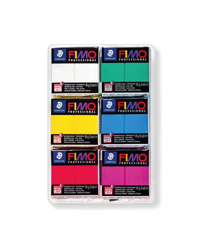 Modelino rinkinys Fimo Professional True Colours, 6x85 g