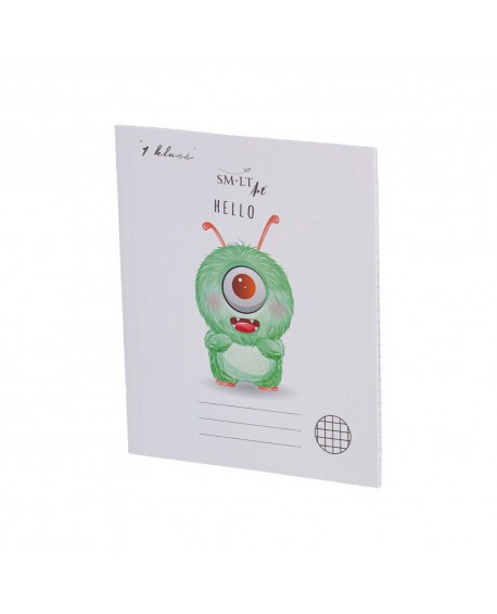 Mokyklinis sąsiuvinis SMLT ART, 205 x 170 mm, 90 gsm, 12 lapų, 1 klasei ...